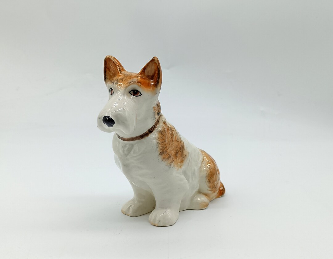 Vintage Sylvac Terrier Dog Statue (chip to Front Paw) Marked "sylvac ...