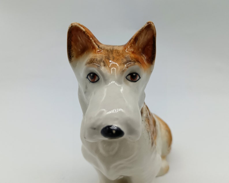 Vintage Sylvac Terrier Dog Statue chip to Front Paw Marked sylvac 17850 ...
