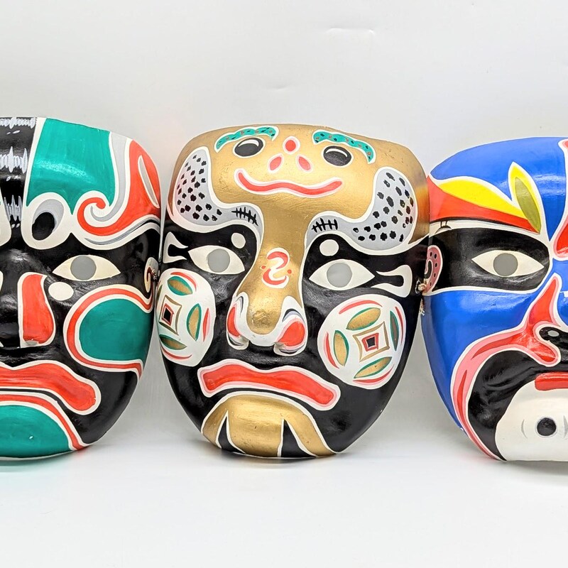 Chinese Opera Masks - Etsy