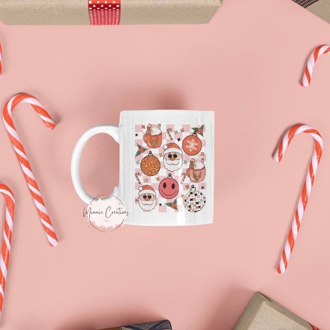 Jolly Christmas Santa Mug Holiday Cocoa Mug Christmas Season Mug - Etsy