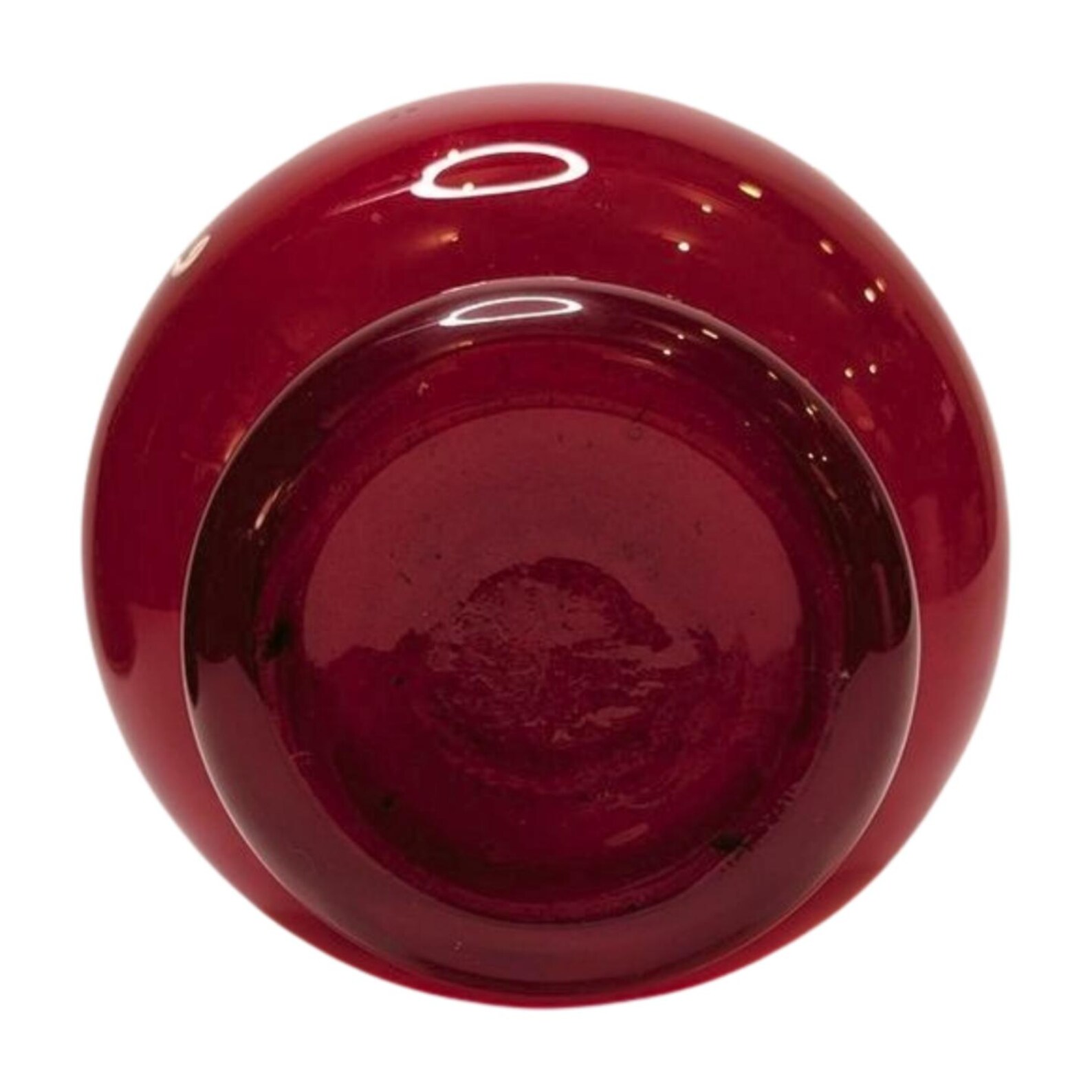 Bohemian Moser Ruby Red Glass Vase - Etsy
