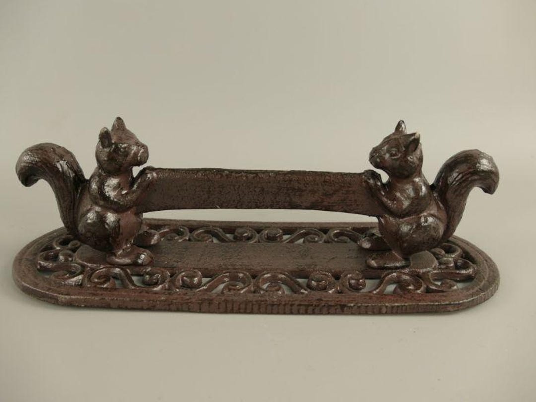 Vintage Cast Iron Boot Scraper – Squirrel Design, 30 Cm - Etsy