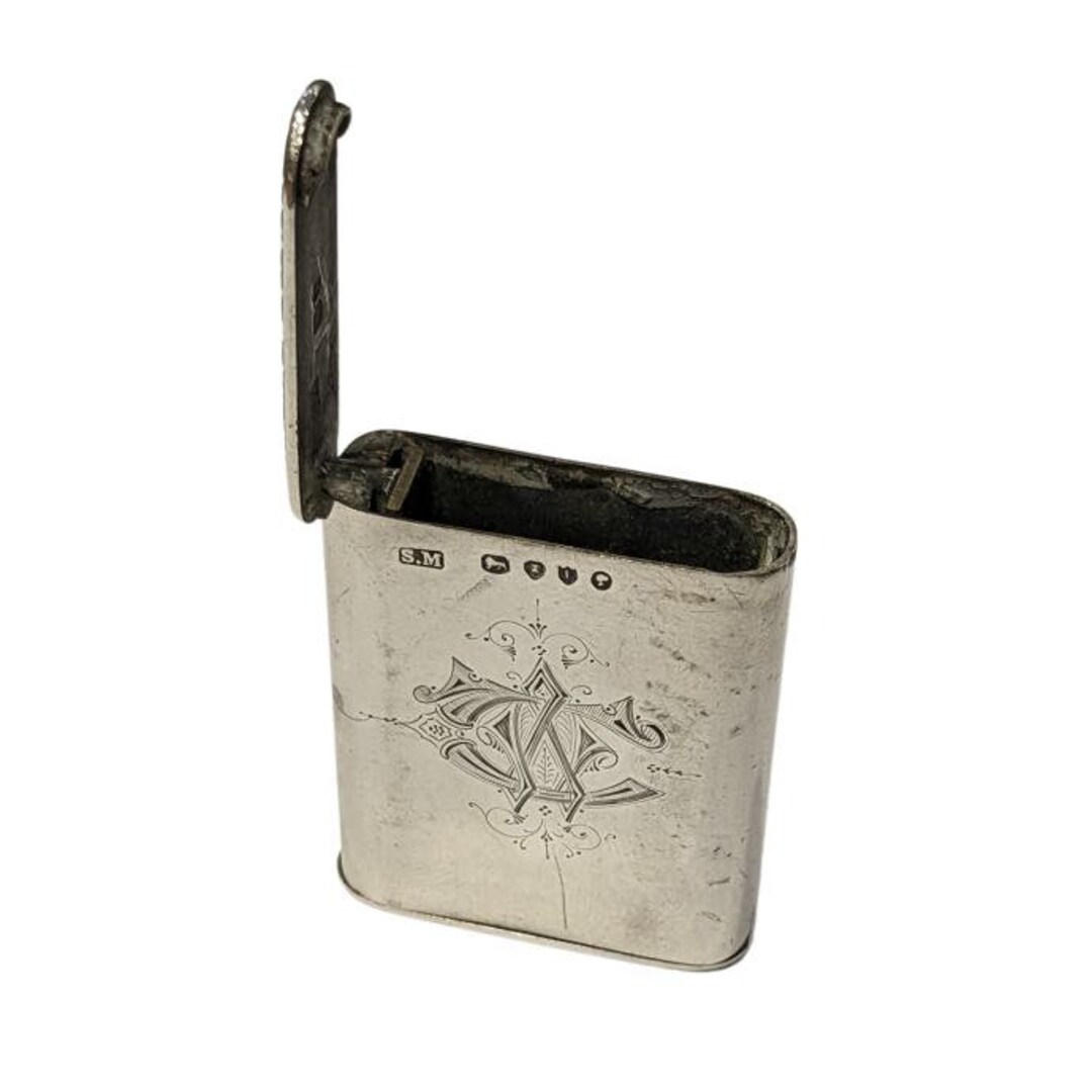English Art Nouveau Silver Matchbox, 19th Century - Etsy