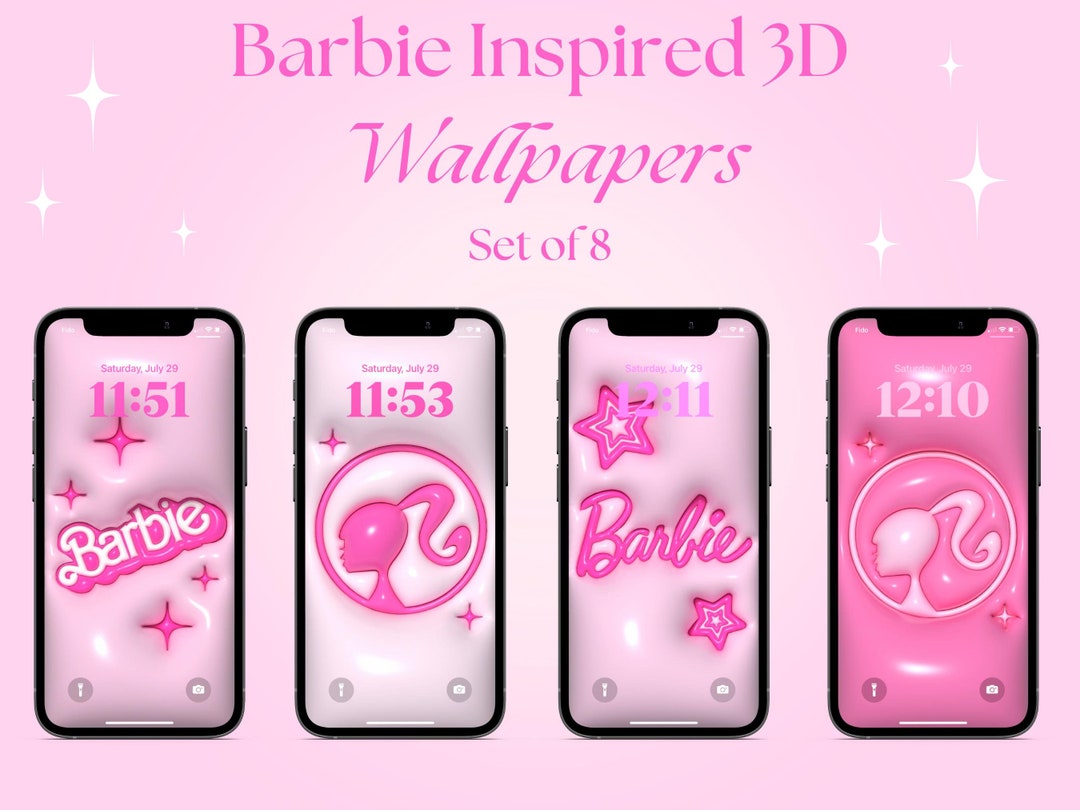 3D Barbie Inspired Wallpaper for Mobile | Pillow Wallpaper | Aesthetic ...
