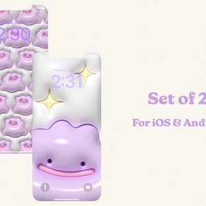 3D Ditto Pocket Monster Wallpaper for Mobile | Pillow Wallpaper ...