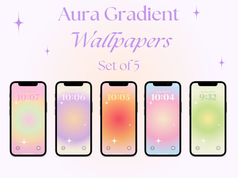 Aura iPhone Wallpapers, Aesthetic Gradient Wallpapers, Ios 16 ...