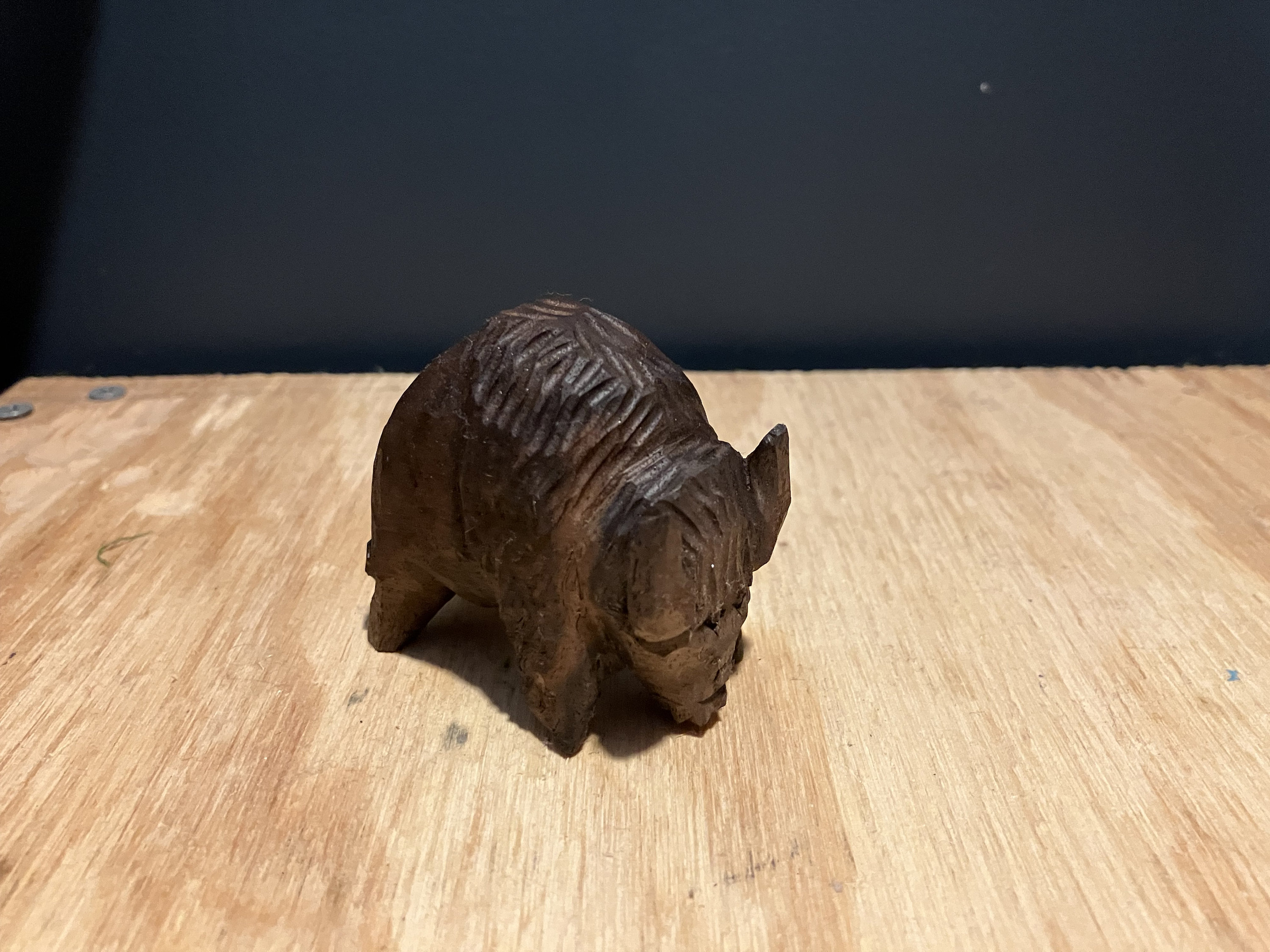 Wooden Bison Figurine - Etsy