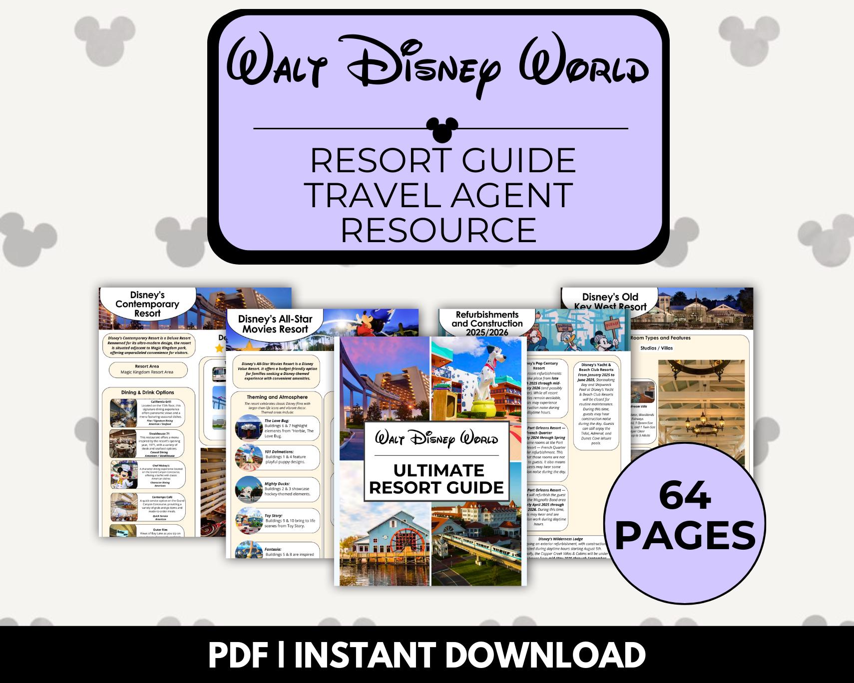 Walt Disney World Hotel Resort Guide – Complete Travel Agent Resource ...