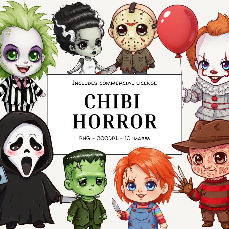 Halloween Chibi Mask - Etsy UK