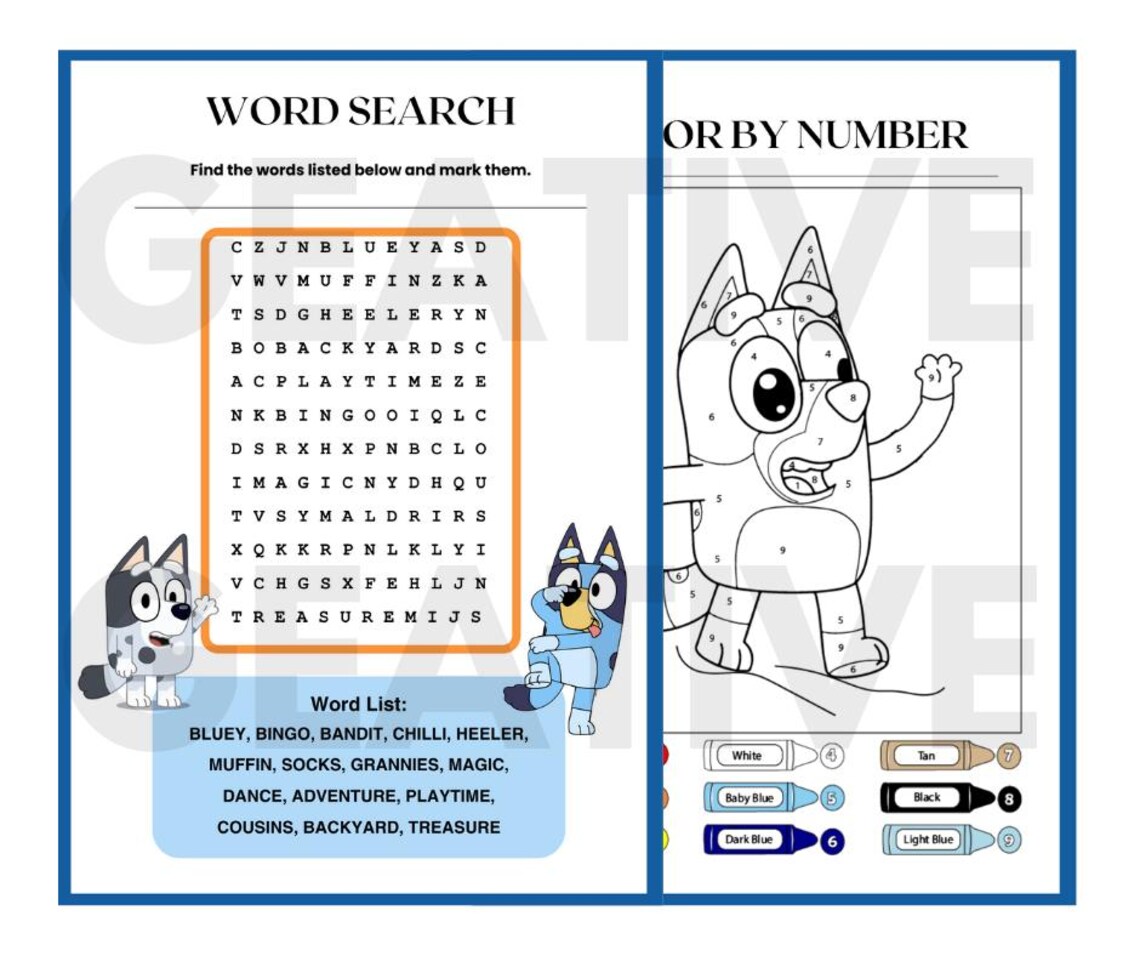 Puppy Playtime Kids Activity Bundle – Printable Coloring Pages, Mazes ...