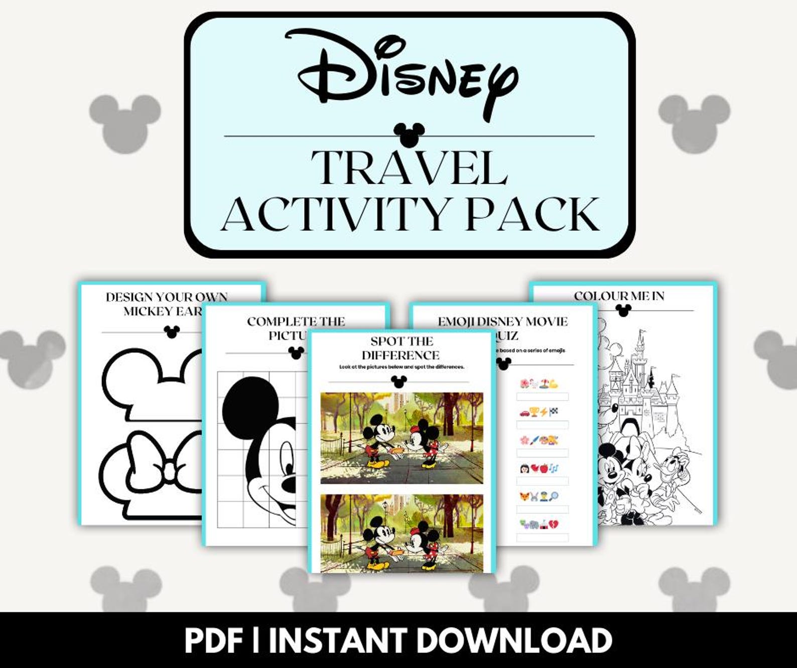 Magical Kids’ Travel Activity Pack – Fun Printable Games for Flights ...