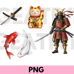 Vintage Japan Junk Journal Clipart PNG | Asian Digital Ephemera for ...