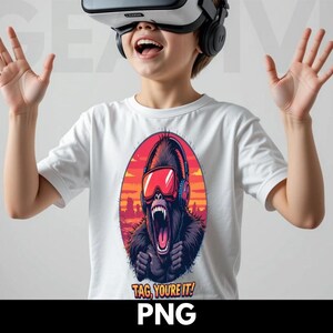 Gorilla Tag PNG Bundle: VR Gaming Graphics for T-shirts - Etsy