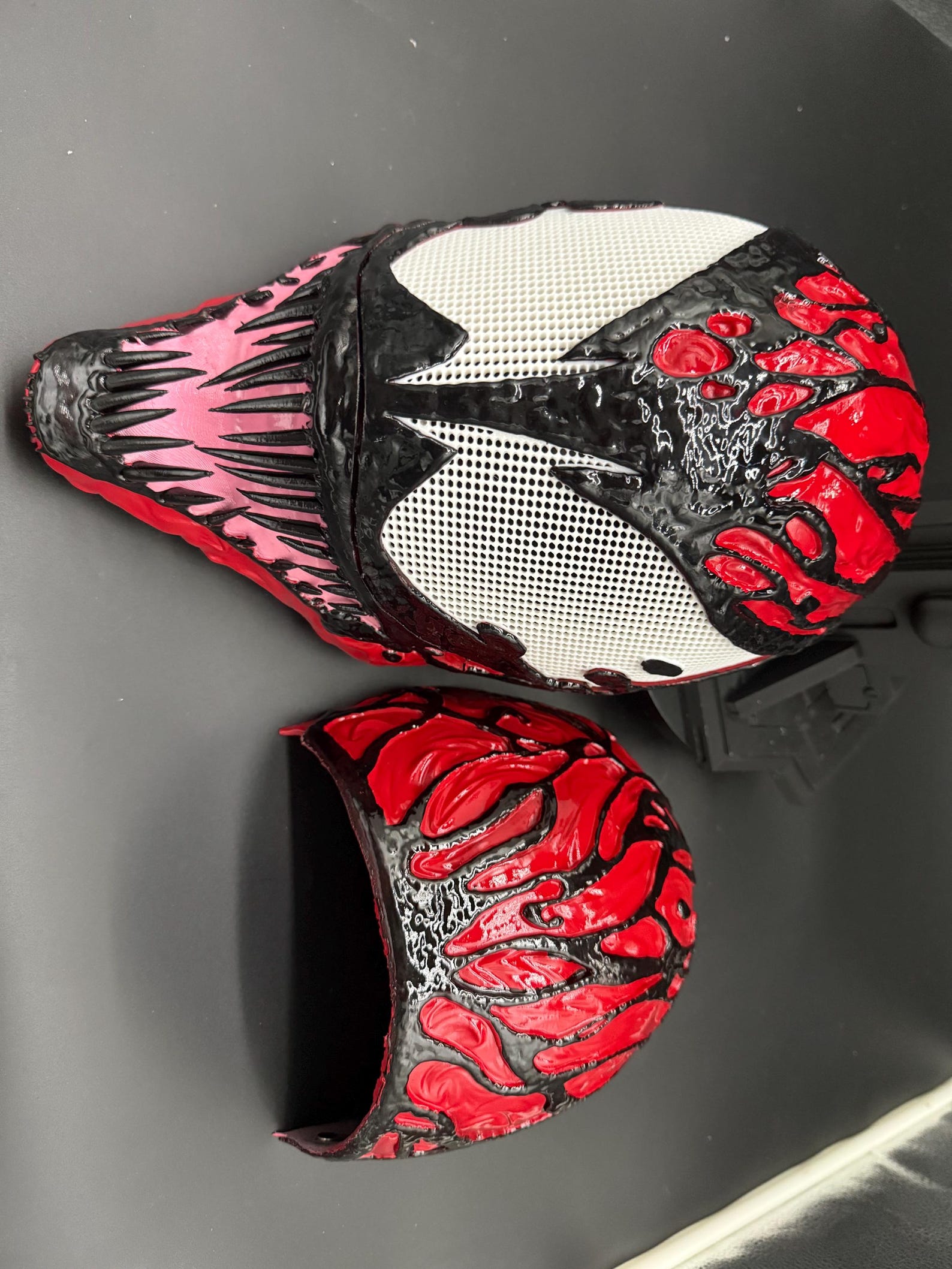 CARNAGE Inspired Fan Art Cosplay Helmet Wearable Hand Painted or DIY - Etsy