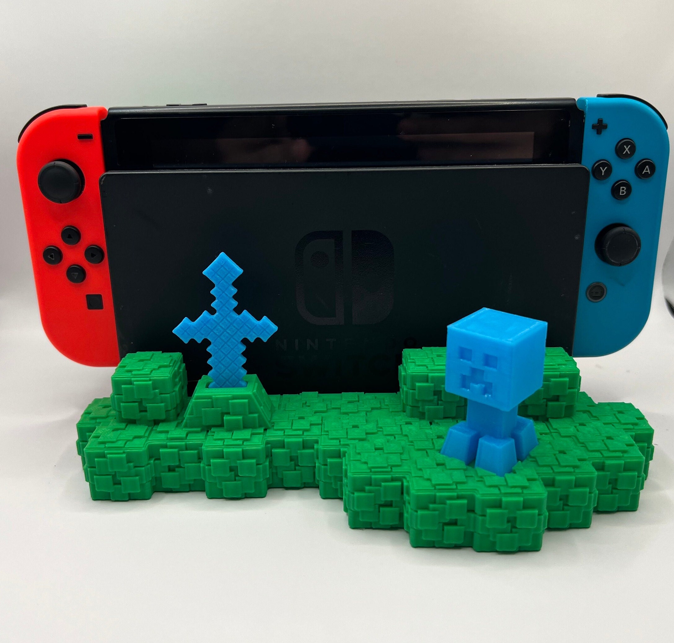 Glowing Creeper Minecraft-inspired Nintendo Switch Dock 3D Printed - Etsy