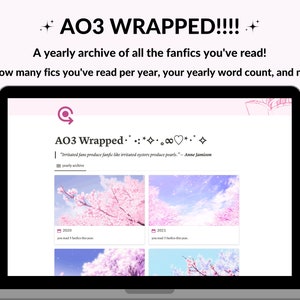 Fanfiction Tracker/ao3 Wrapped Notion Template | Fanfiction Library ...