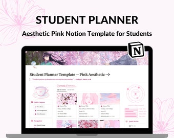 Student Planner Notion Template | Student Dashboard | Academic Planner | Green Aesthetic ...