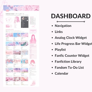 Fanfiction Tracker/ao3 Wrapped Notion Template | Fanfiction Library ...