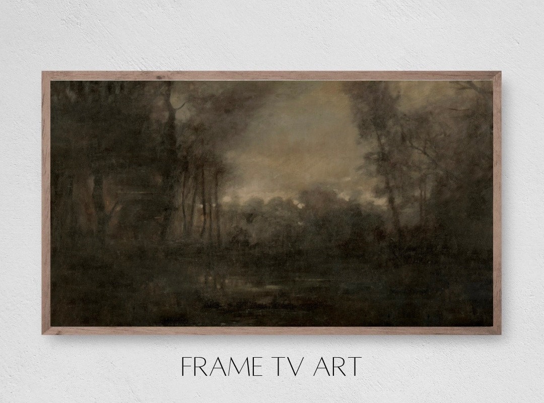 Vintage Moody Landscape | Frame TV Art - Etsy