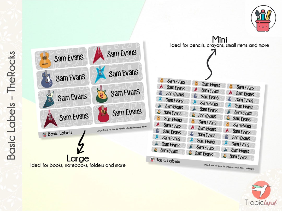 Therocks | Basic Labels | Guitars - Etsy