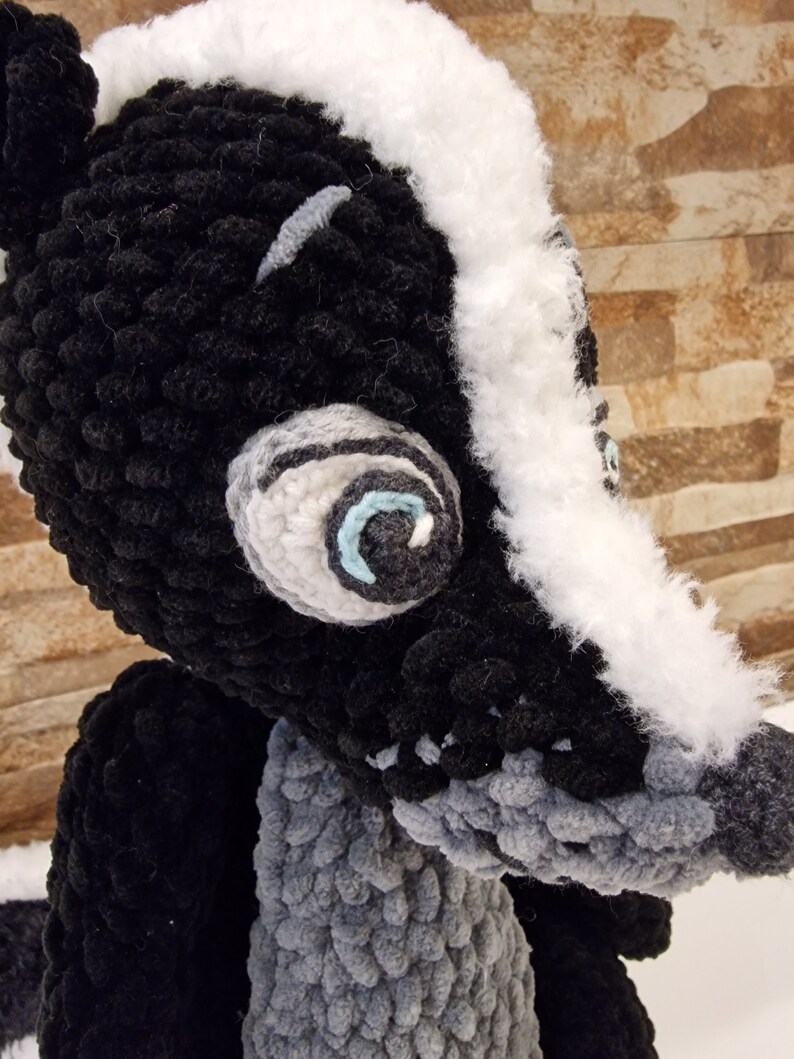 Forest Animals Cartoon Characters Amigurumi Plush Toy Skunk - Etsy