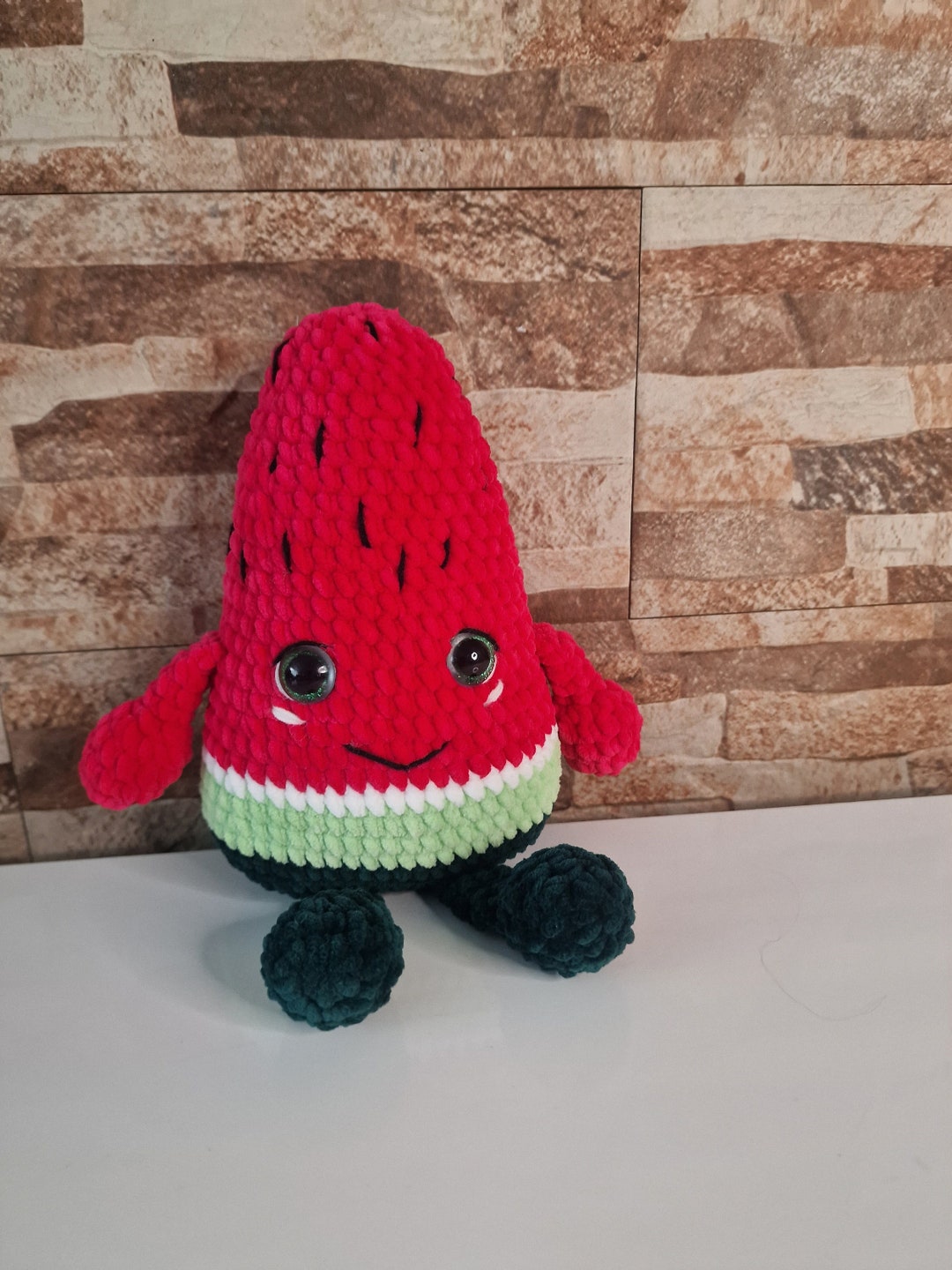 Fruit Watermelon Watermelon Plush Fruit Plush Toy Soft Gift Juicy ...