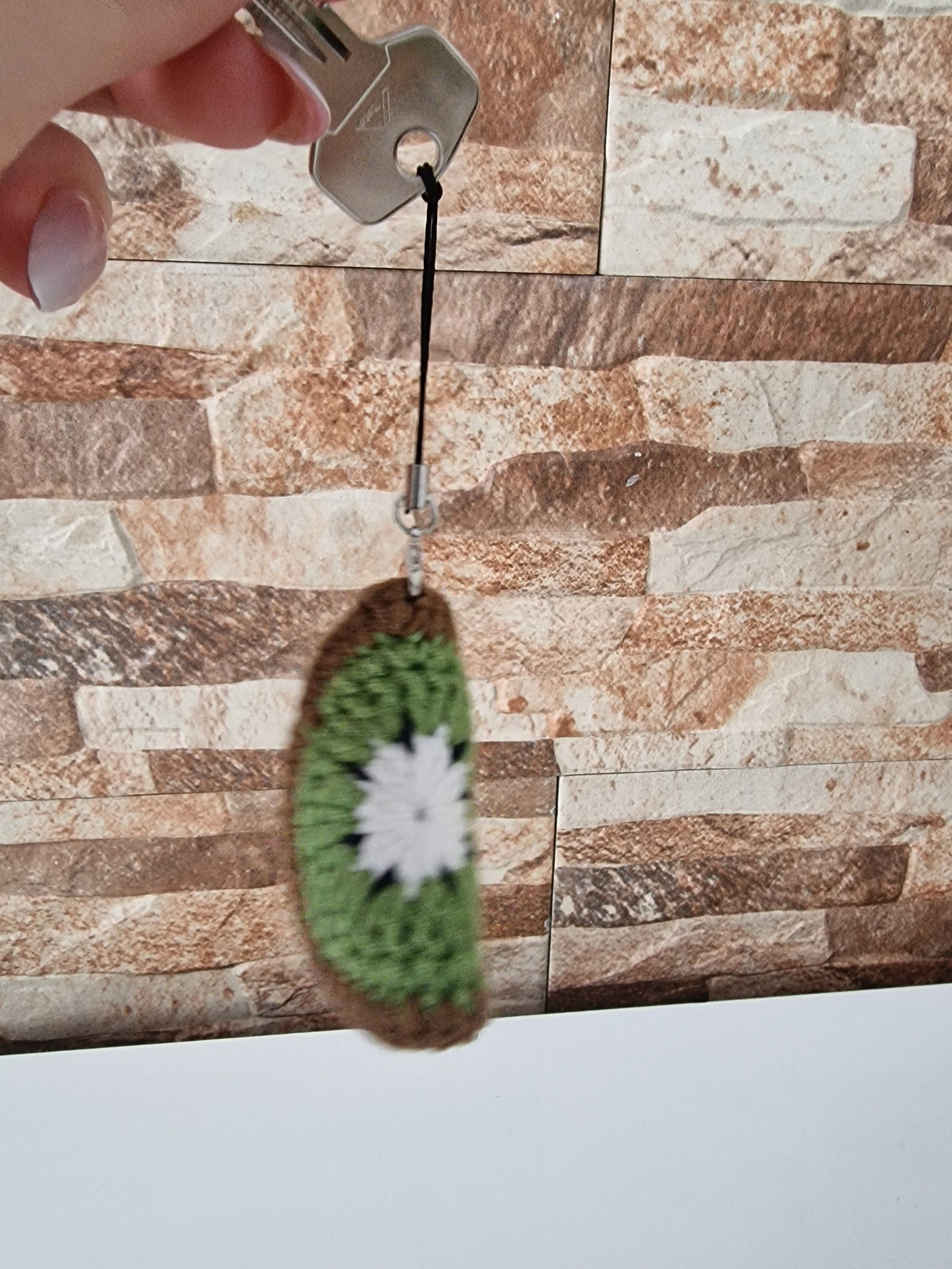 Kiwi Keychain Crochet Keychain Plush Keyring Fruit Keychain Handmade ...