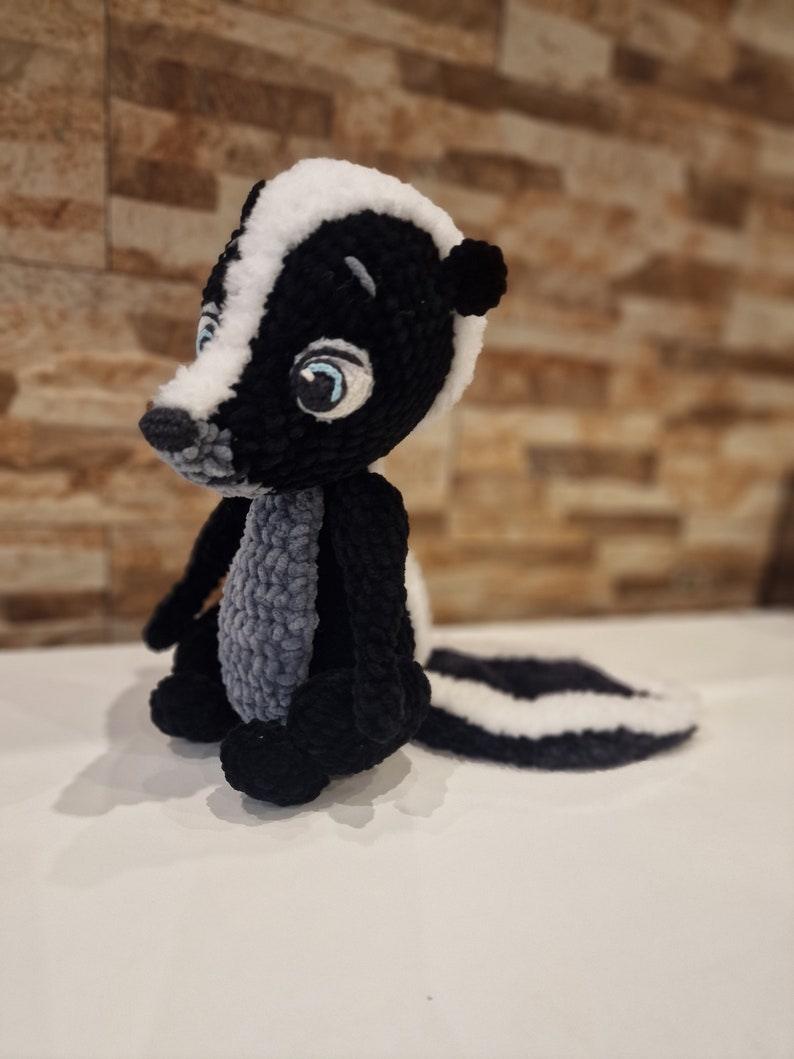 Forest Animals Cartoon Characters Amigurumi Plush Toy Skunk - Etsy