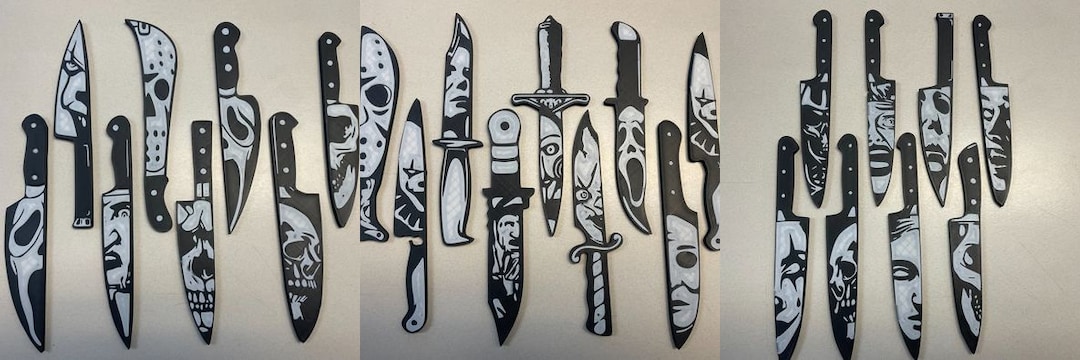 Horror Movie Knife Set Complete Series 25 Pieces - Etsy