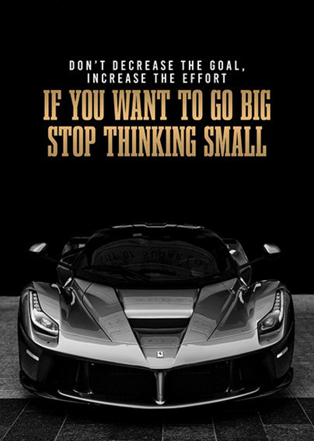 Luxury Lamborghini Motivational Canvas - Etsy