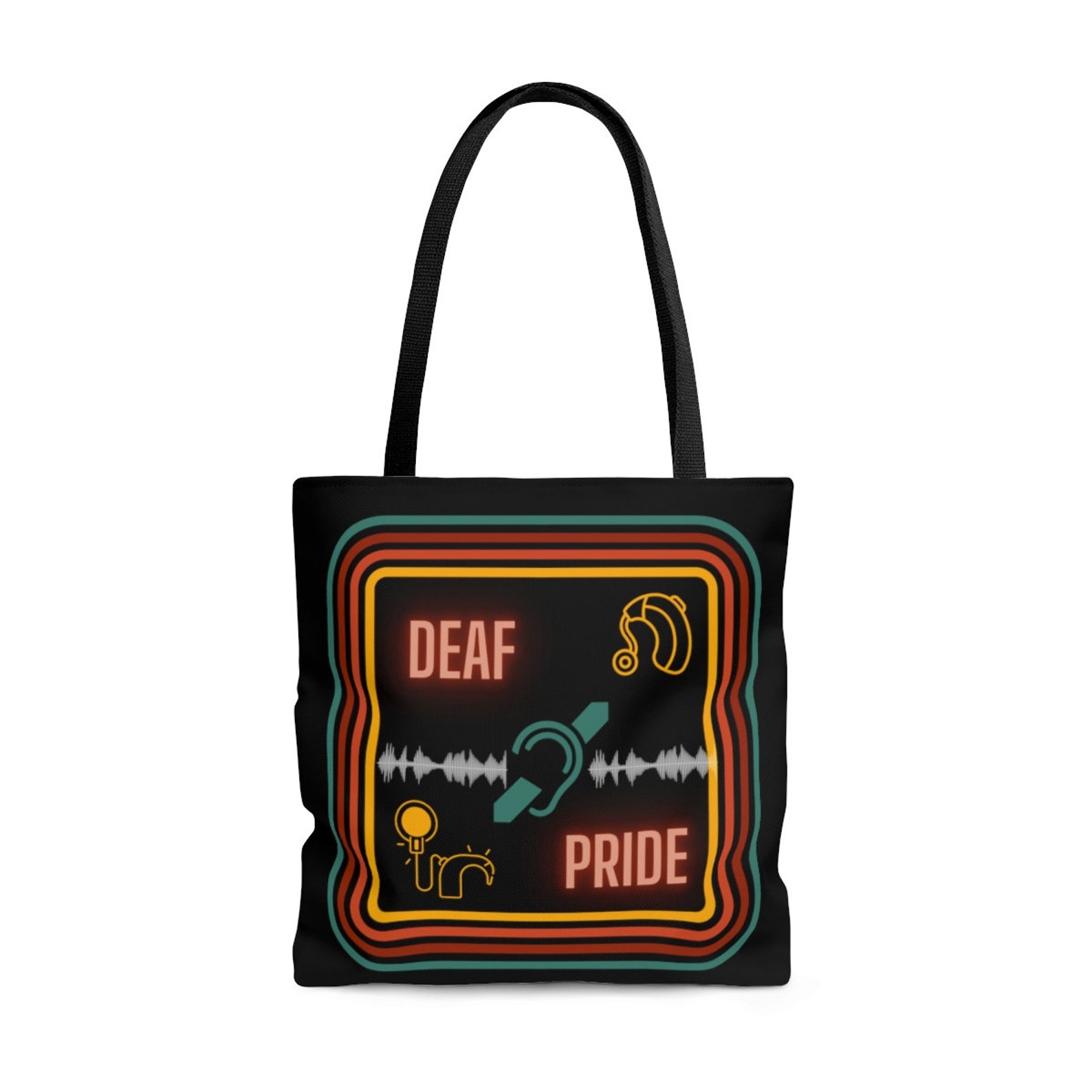 80's Theme Deaf Pride Bag - Etsy