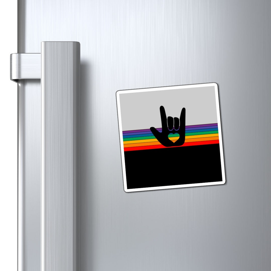 Deaf Pride Magnet Gay Pride Magnet - Etsy