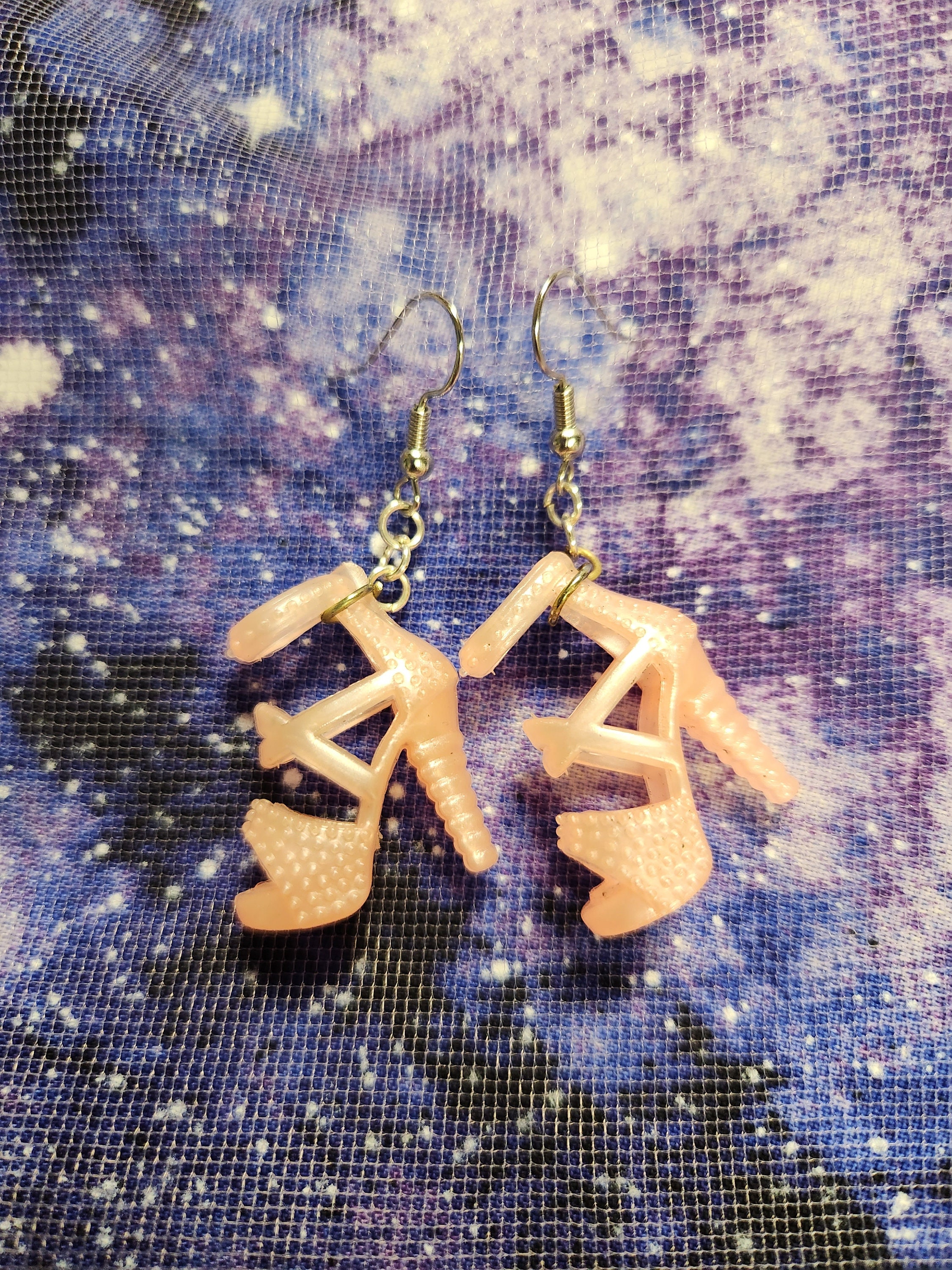 Fancy Ankle Strap Peep Toe Platform Doll Shoe Earrings - Etsy