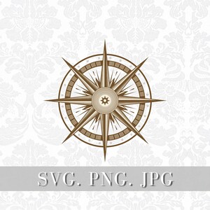 Compass Svg, Compass Rose Svg, Compass Clipart Svg, Nautical Compass ...