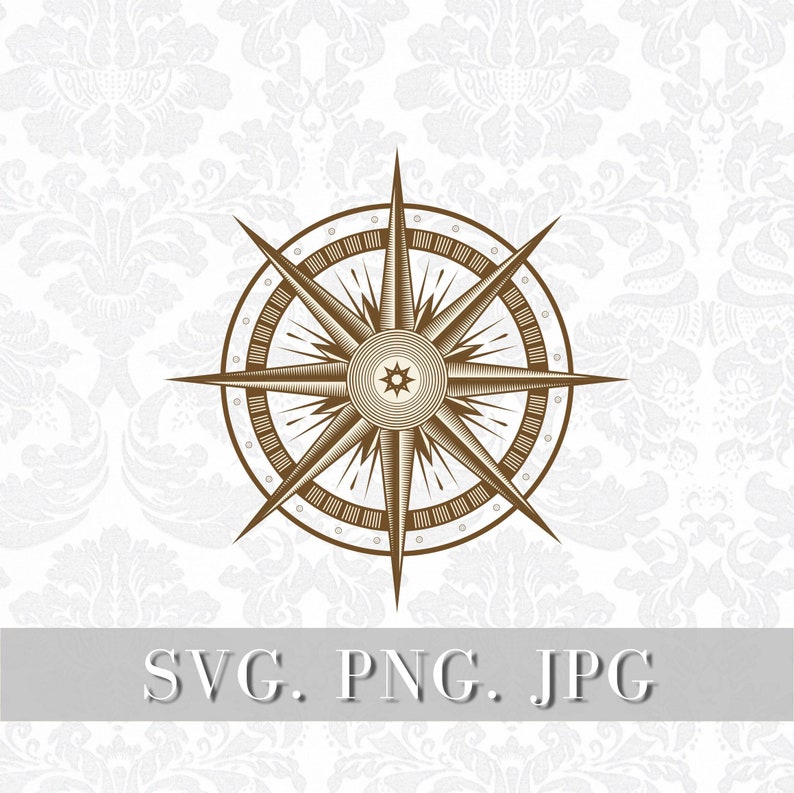 Compass Svg Compass Rose Svg Compass Clipart svg Nautical - Etsy.de