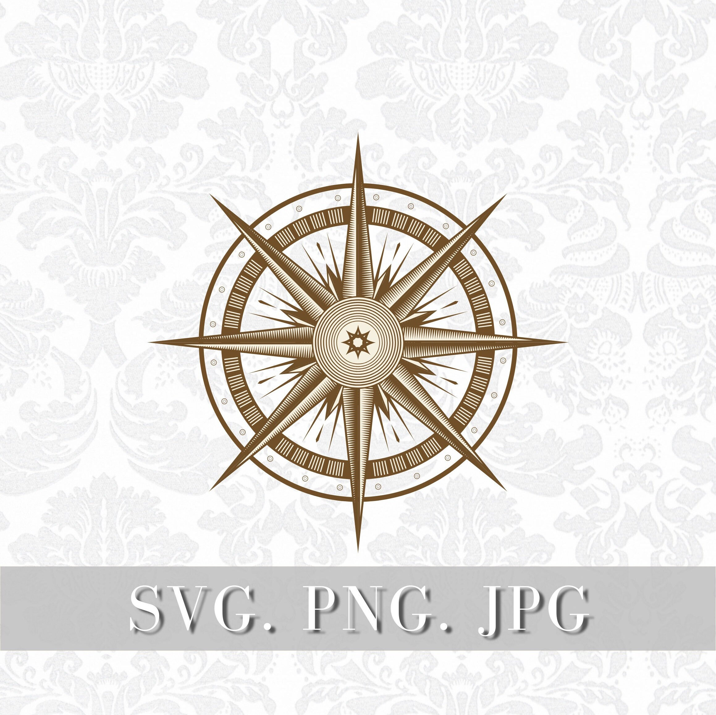 Compass Svg Compass Rose Svg Compass Clipart svg Nautical - Etsy.de