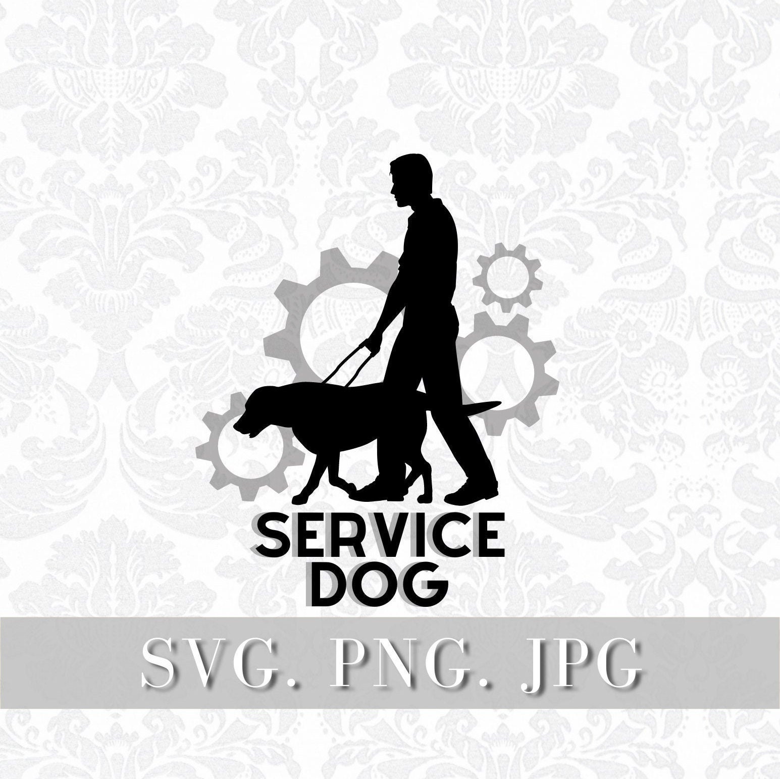 Service Dog SVG, Sectional File, Therapy Dogs SVG, Service Dog, Dog Svg ...