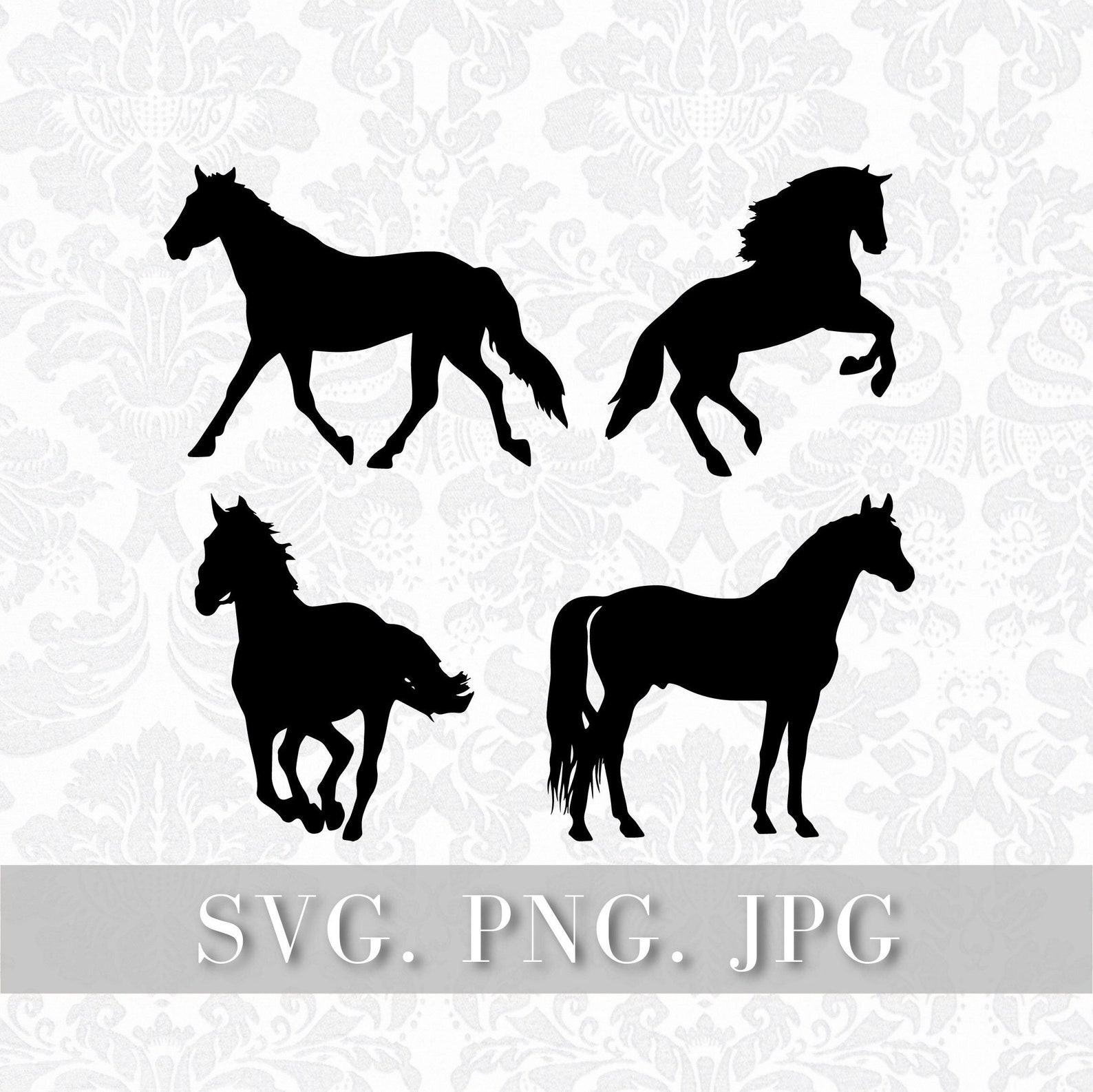 Pferd Svg Bundle, Pferde Svg, Farm Svg, Pferd Clipart, Pferd Silhouette ...
