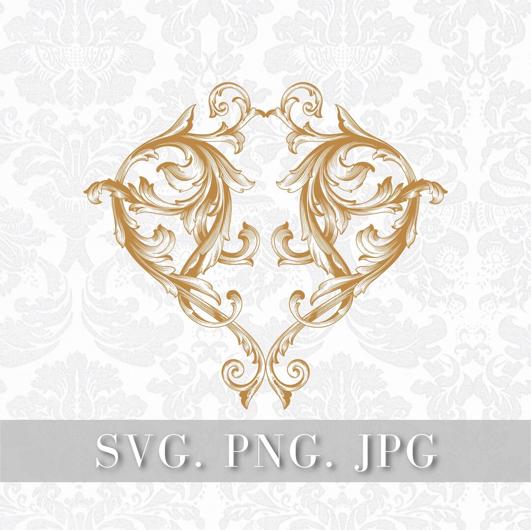 Baroque Svg, Png Clipart, Baroque Filigree Svg Plotter File Clipart ...