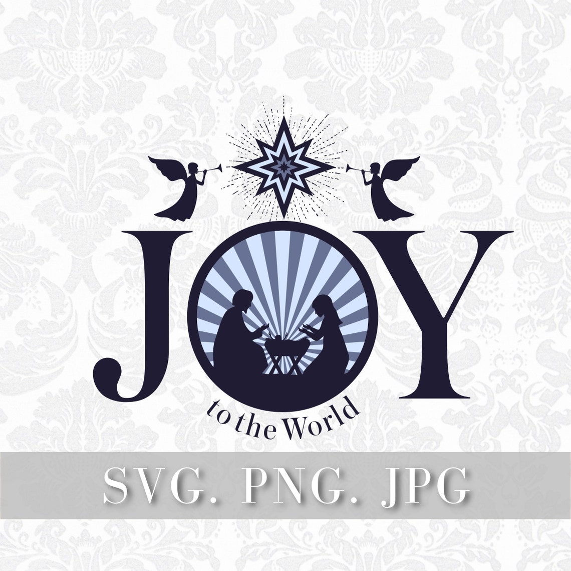 Crib Svg Png Jpg Direct Digital Download Joy to the World - Etsy