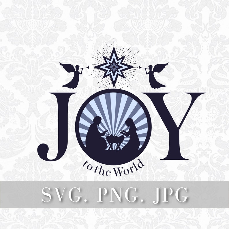 Crib Svg Png Jpg Direct Digital Download Joy to the World - Etsy