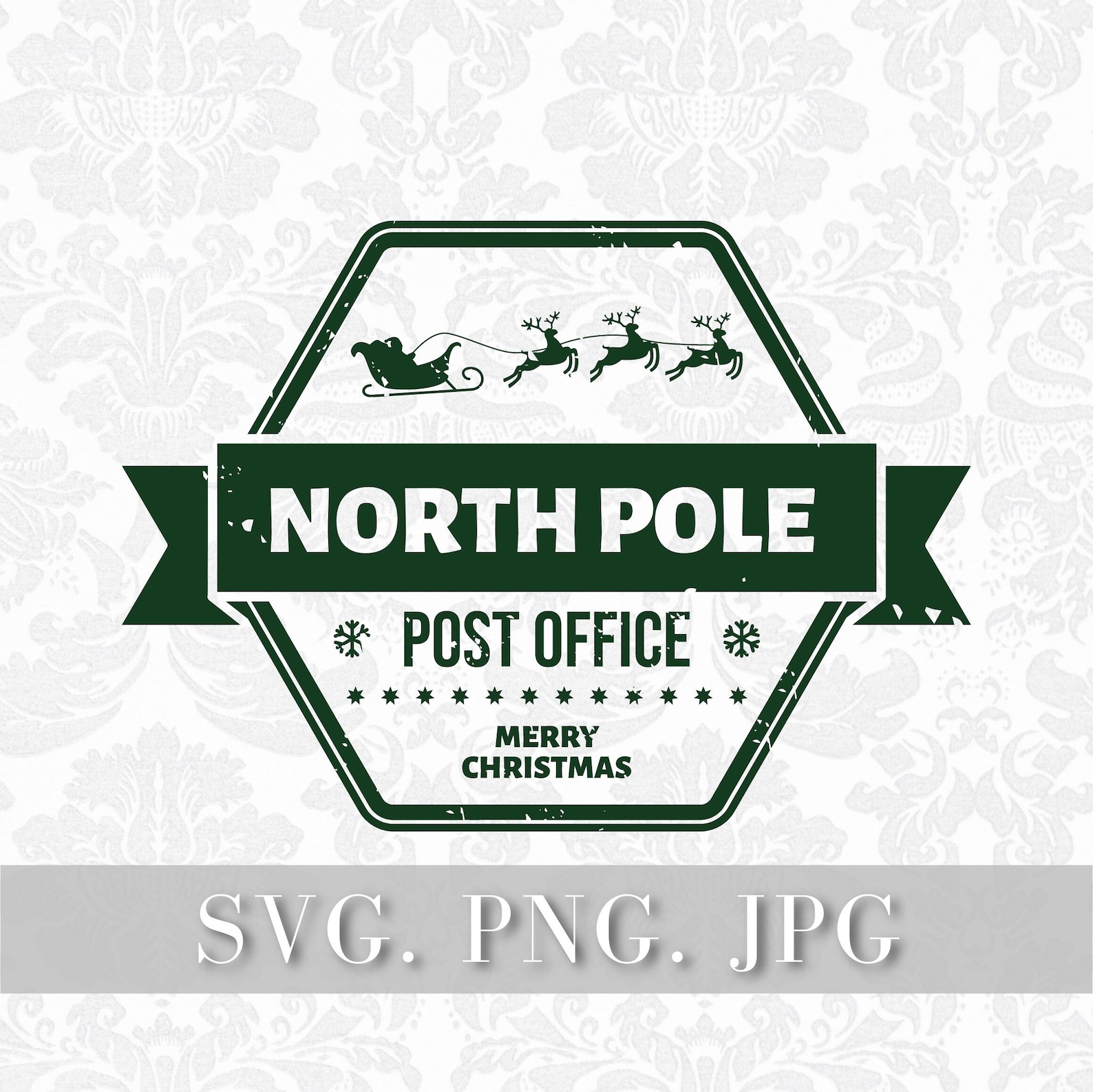 North Pole Post Office Svg Stempel svg Nordpol Weihnachten - Etsy.de