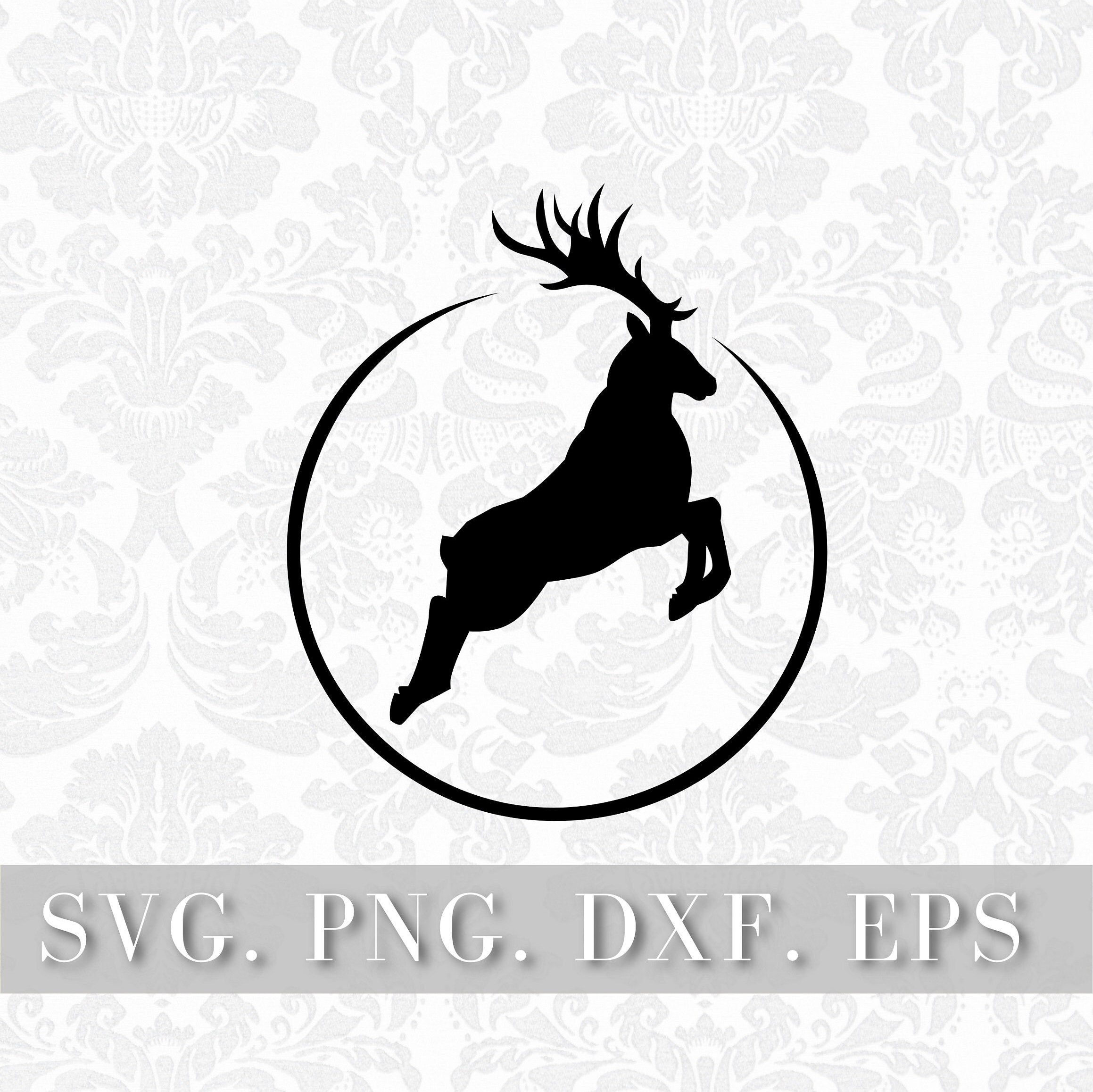 Flying Reindeer Svg, Reindeer Svg, Reindeer Silhouette, Reindeer Png ...