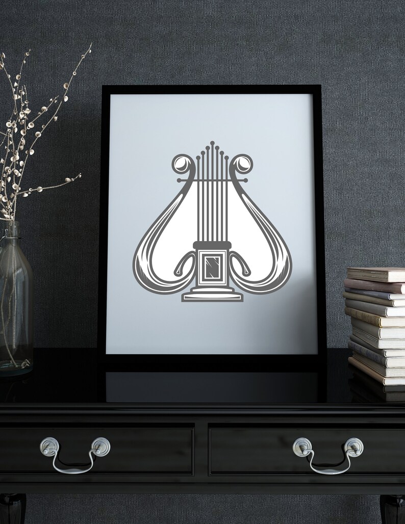 Arpa svg, arpa svg/png/jpg, imágenes prediseñadas de arpa, instrumentos ...