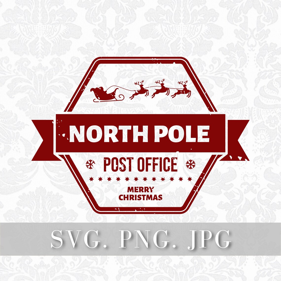North Pole Post Office Svg Stempel svg Nordpol Weihnachten - Etsy.de