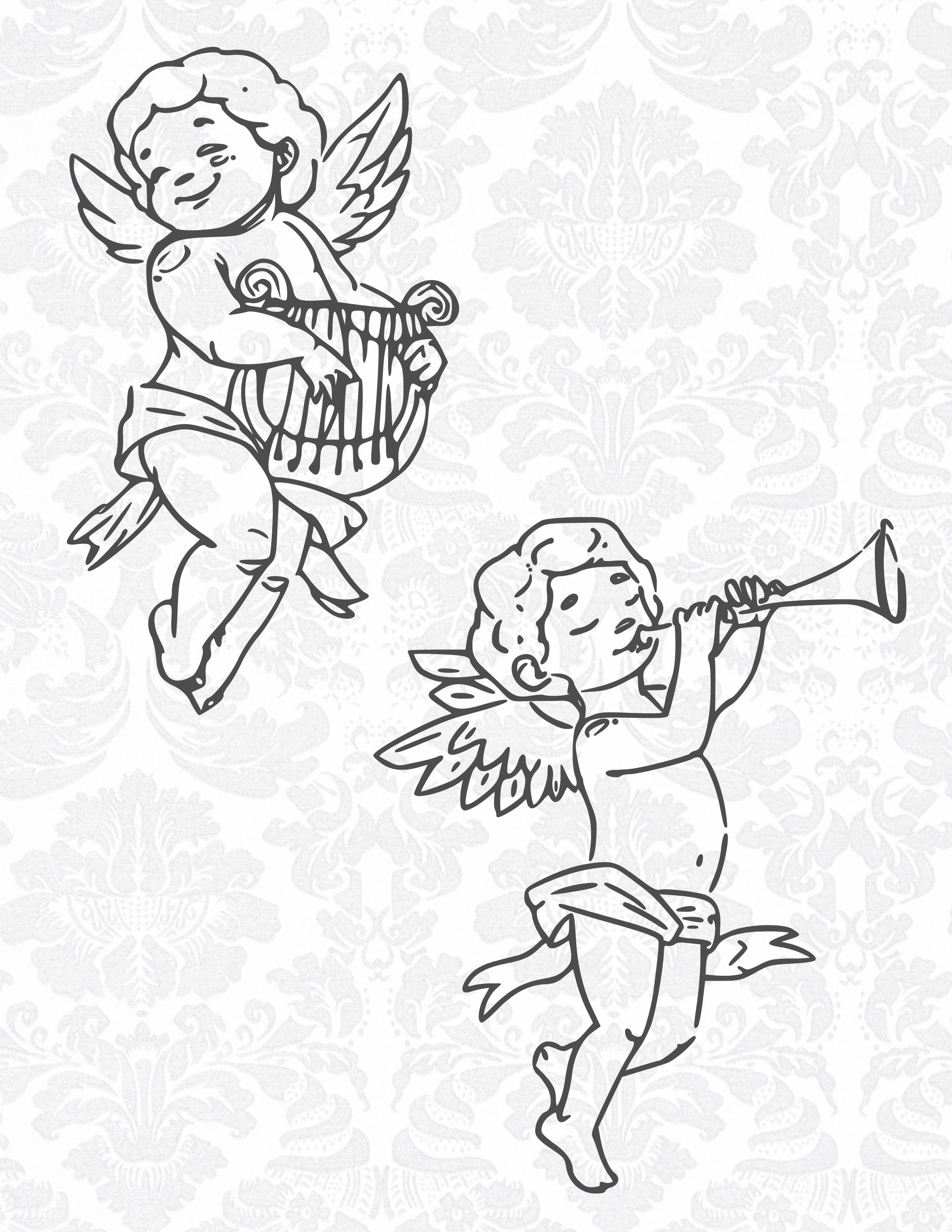 Angels Bundle SVG Christmas Angel SVG PNG Angel Clipart - Etsy