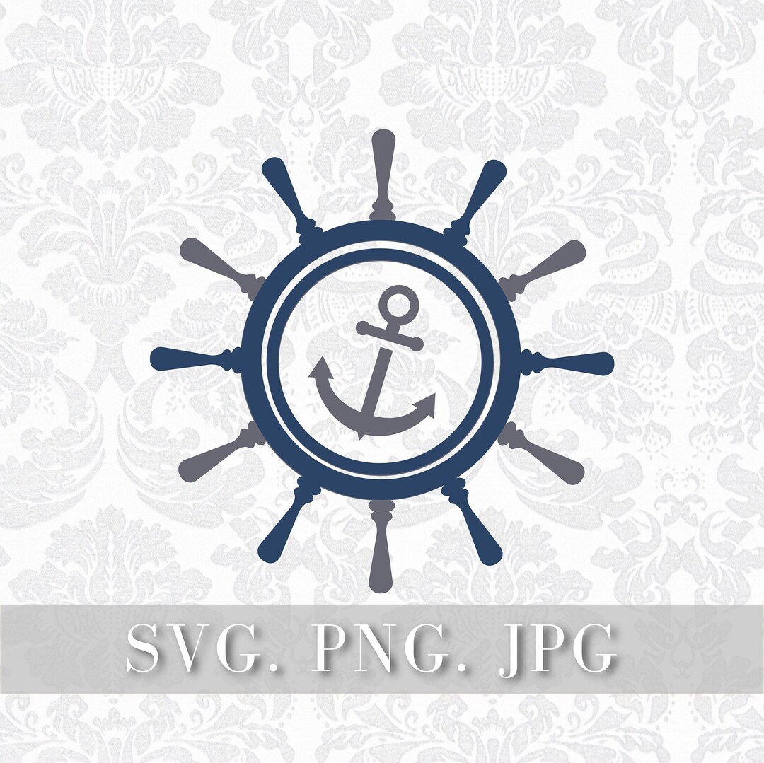 Anchor Navy Svg Anchor Clipart Anchor Vector Nautical Split - Etsy