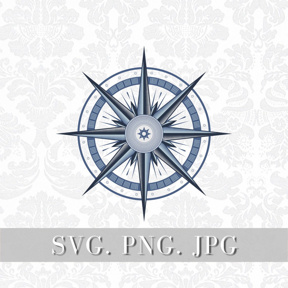 Compass Svg, Compass Rose Svg, Compass Clipart Svg, Nautical Compass ...