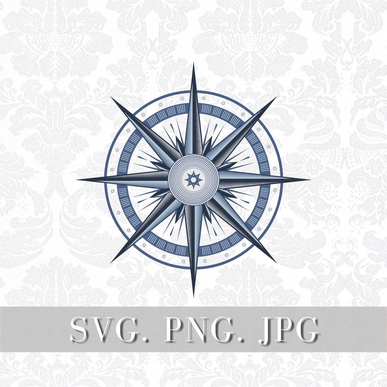 Compass Svg, Compass Rose Svg, Compass Clipart Svg, Nautical Compass ...