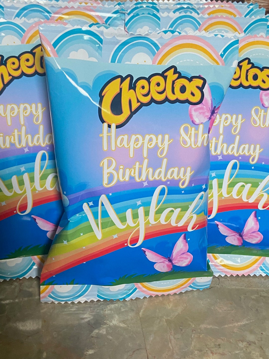 Custom Rainbow Chip Bag - Etsy